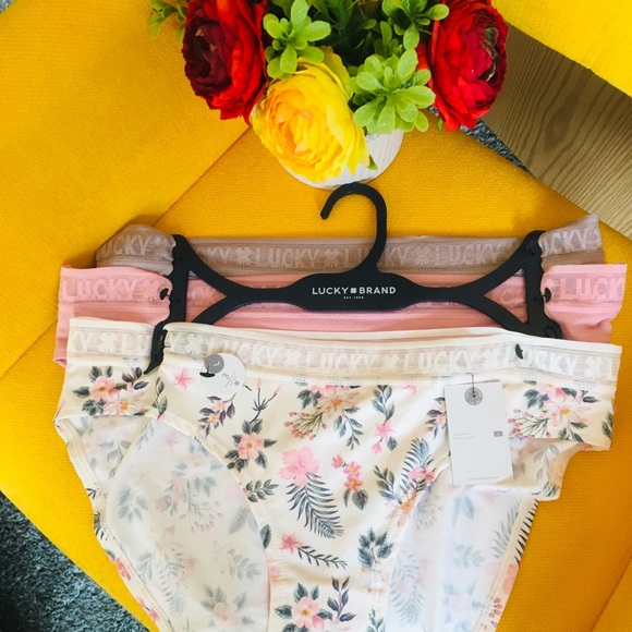Lucky Brand | Intimates & Sleepwear | Lucky Brand Floral Underwear 3pk ...